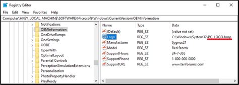 Customize Oem Support Information In Windows Page Tutorials