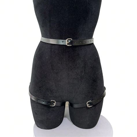 Sexy Bdsm Harness Female Leather Lingerie Fetish Wear Women Gothic