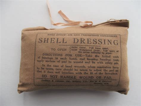 Ww2 A R P Large Shell Dressing Dated 1939 Dbg Militaria