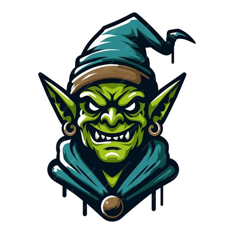 Premium Vector Goblin Orc Head Face Vector Character Illustration