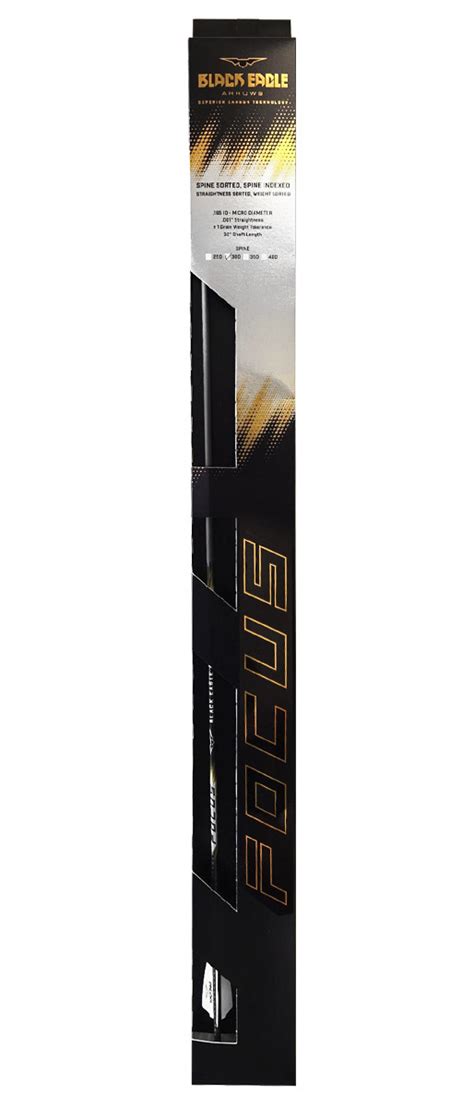 Focus Micro Diameter Fletched Arrows By Black Eagle