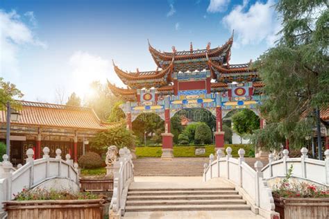 Art Arch Chinese Classical Architectural Style Stock Image Image Of