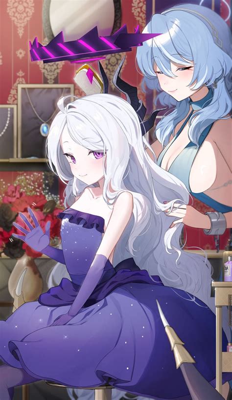 Fan Art Of Ako Dress And Hina Dress From Blue Archive Happy Third