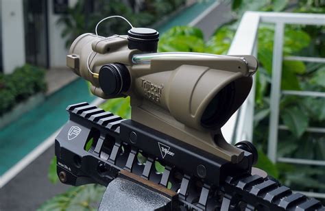 Acog Ta31 4x32 Red Green Chevron Reticle Riflescope Replica