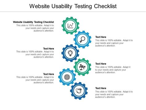 website usability testing checklist ppt powerpoint presentation show