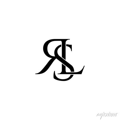 Rsl Letter Original Monogram Logo Design • Wall Stickers Writs Idea