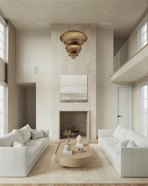 Contemporary Stone Fireplace