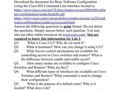 Solved Download The Document For Basic Software