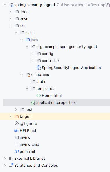 Spring Security Logout Geeksforgeeks