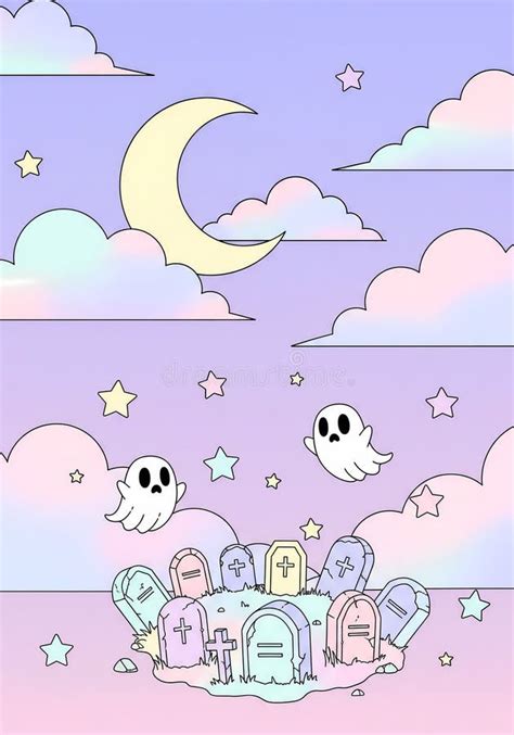 Cute Creepy Pastel Goth Coloring Stock Illustrations 471 Cute Creepy