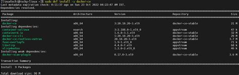 Docker Install Rocky Linux Posetke