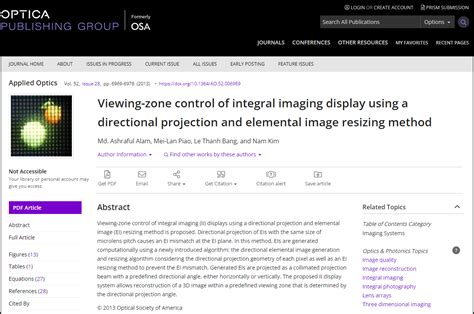 Viewing Zone Control Of Integral Imaging Display Using A Directional Projection And Elemental