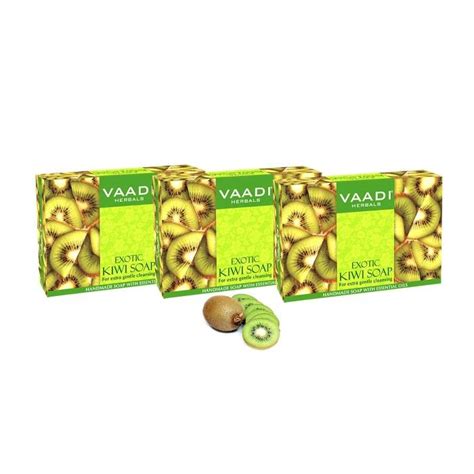 Buy Vaadi Herbals Exotic Kiwi Soap With Green Apple Extract 75 G Pack Of 3 Find Offers