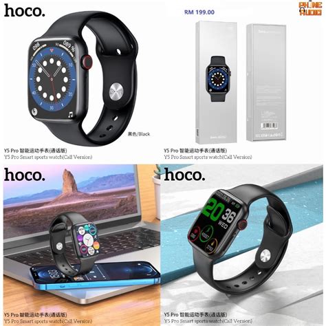 Hoco Y5 Pro Smart Sports Watchcall Version Shopee Malaysia