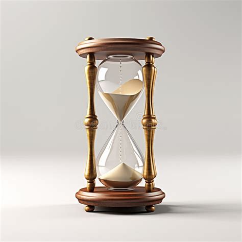 Sand Draining In Hourglass Stock Illustration Illustration Of View