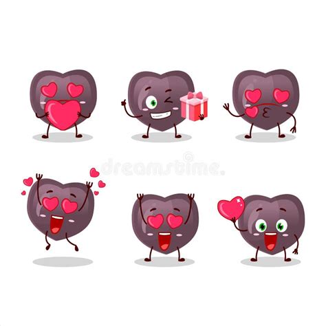 Love Candy Cartoon Character With Love Cute Emoticon Stock Illustration Illustration Of Love