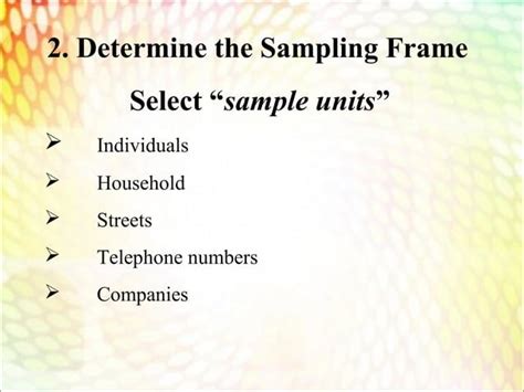 Sampling Design Ppt PPT