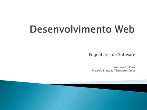 PPT Desenvolvimento Web PowerPoint Presentation Free Download ID 5549944