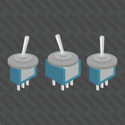 Electronic Toggle Switches Isometric Vector Illustration 10566518 Vector Art At Vecteezy
