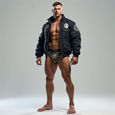 Ultra Realistic Portrait Of Muscular Police Officer Stable Diffusion