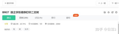 经典算法题目每日一练 第二十六天 按之字形顺序打印二叉树 知乎 经典算法题目每日一练 第二十六天 按之字形顺序打印二叉树 知乎