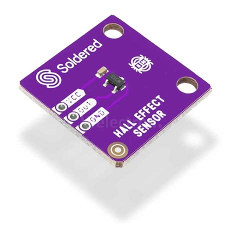 Soldered 333079 Hall Effect Sensor Breakout With Analog Output 290
