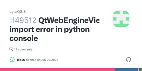 QtWebEngineView Import Error In Python Console Issue Qgis QGIS GitHub