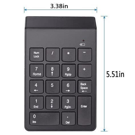 2 4g Wireless Usb Numeric Keypad Mini Numpad 18 Keys Digital Keyboard For Imac Macbook Air Pro