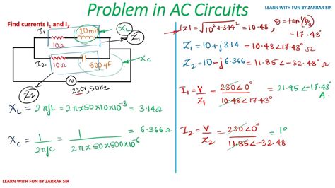 Simple And Easy Way To Solve Capacitor Inductor And Resistor In Ac