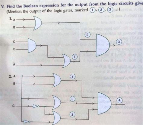 Find The Boolean Expression For The Output From Logic Circuit In Photounrelated Answers Will Be