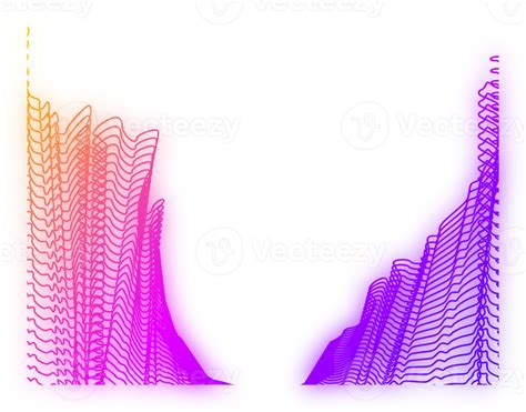 Abstract Wavy Lines Element Flowing Particles Wave Pattern 3d Curve Halftone 35442546 Png