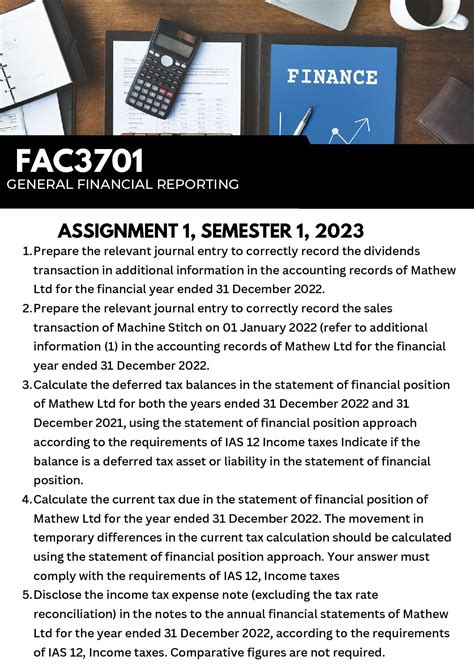 fac3701 general financial reporting assignment 1 semester 1 2023