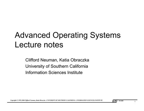 advanced operating systems pdf operating systems computer