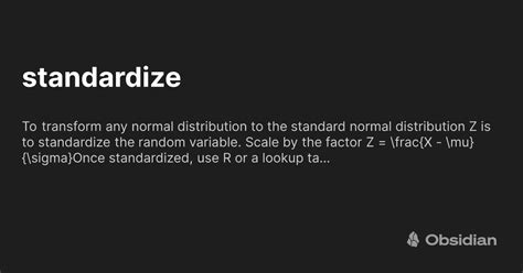 Standardize Obsidian Publish