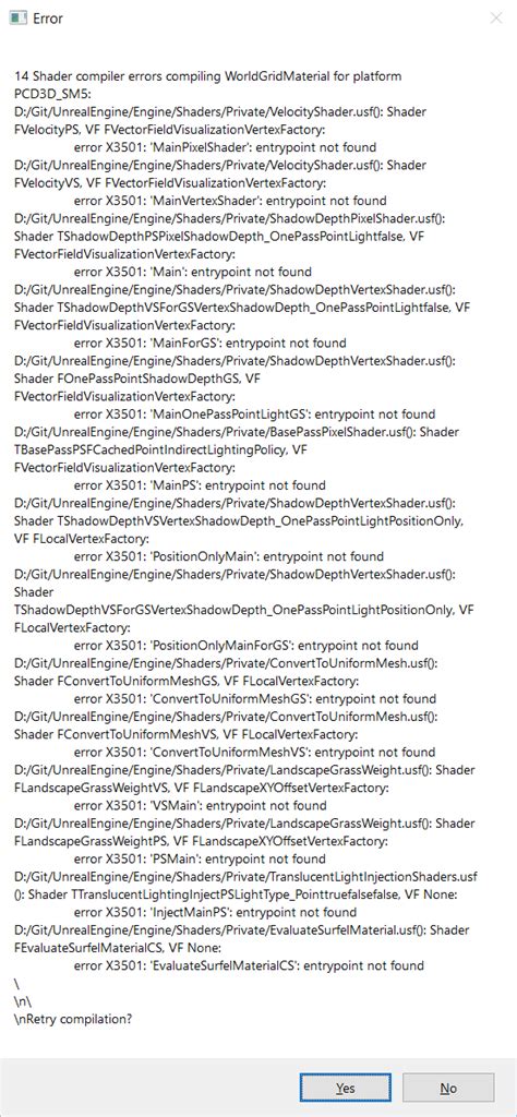 Error Compiling Worldgridmaterial C Epic Developer Community Forums