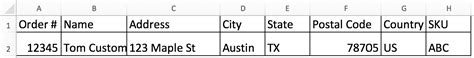 Import Orders Via Csv Shipstation Help Us