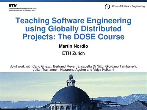 ppt teaching software engineering using globally distributed projects