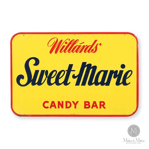 Willards Sweet Marie Candy Bar Sign Auction