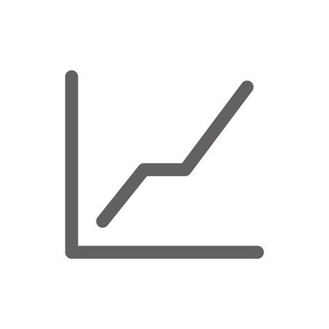 Icono De Rendimiento Gráfico Creciente Iconos De Línea Mínimos