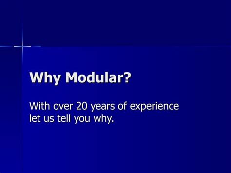 advanced modular structures ppt