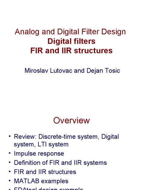 Matlab Filters Signal Processing Information And Communications