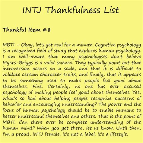 Introvert Life The Thankful Intj Thankful 8 Intj Introvert Intj