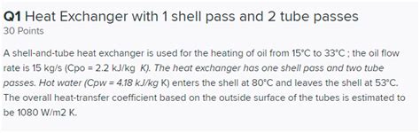 Solved What Is The Logarithmic Mean Temperature Difference Chegg Com