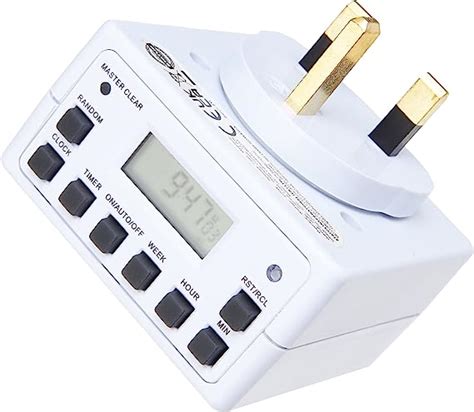 STATUS Timer Switch 7 Day Digital Timer Light Switch White UK Plug S7DDT3 Amazon Co Uk