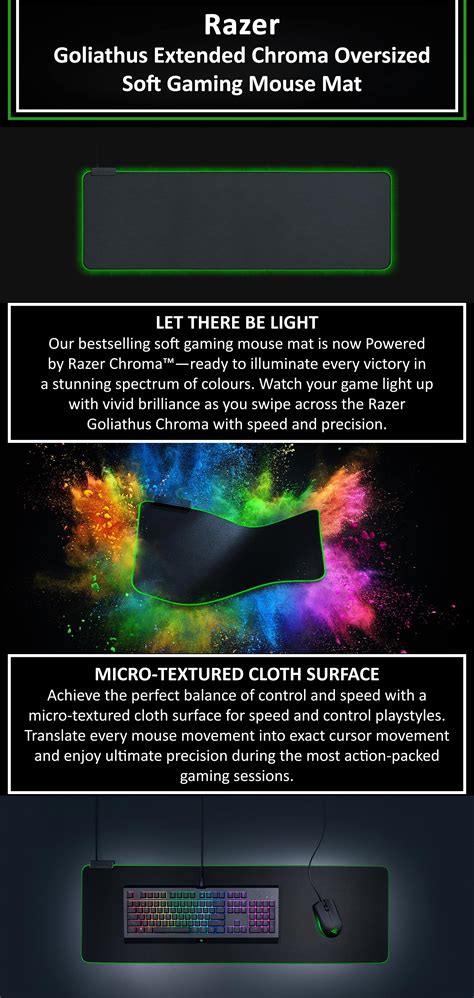 RAZER Goliathus Extended Chroma Quartz Edition - Micro-Textured Surface ...