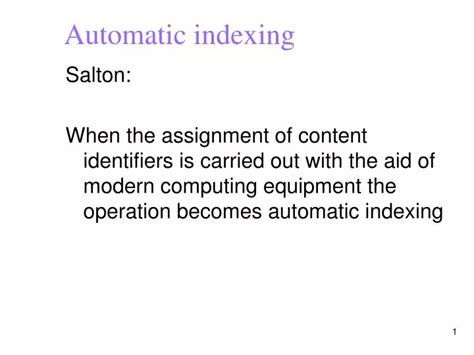 ppt automatic indexing powerpoint presentation free download id