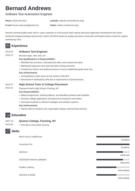 Quality Assurance QA Resume Samples Tips Template