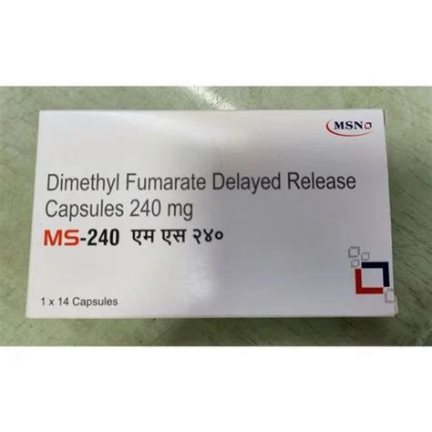 Ms 240 Dimethyl Fumarate Capsule 1x14 Capsules Treatment May Treat