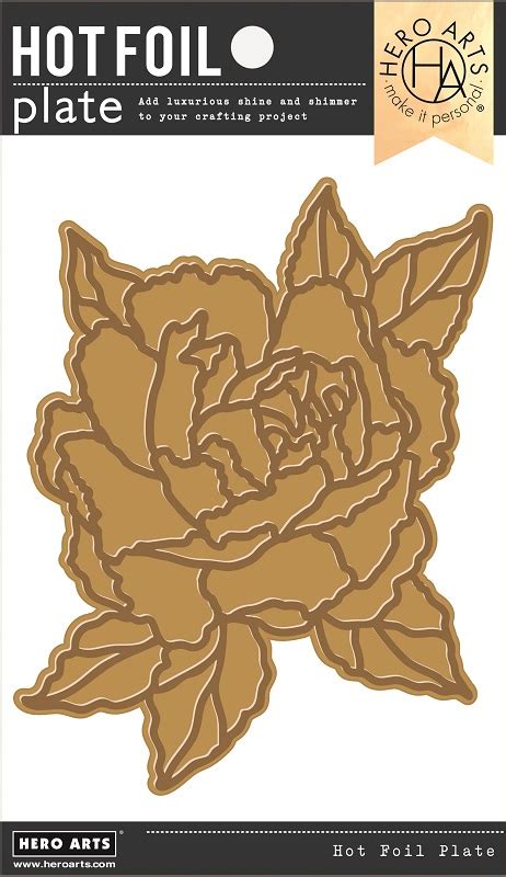 Hero Arts Hot Foil Plate Peony