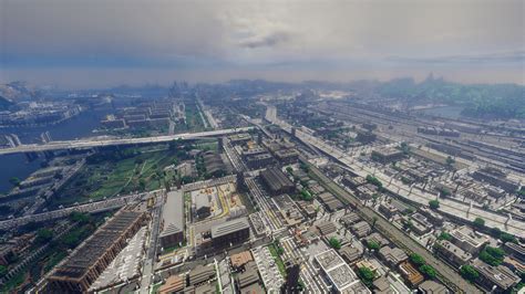 Distant Horizons Shaders Greenfield Largest City In Minecraft R Minecraft